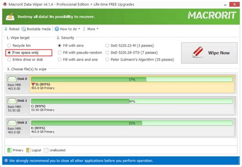 Wipe Free Space MACRORIT