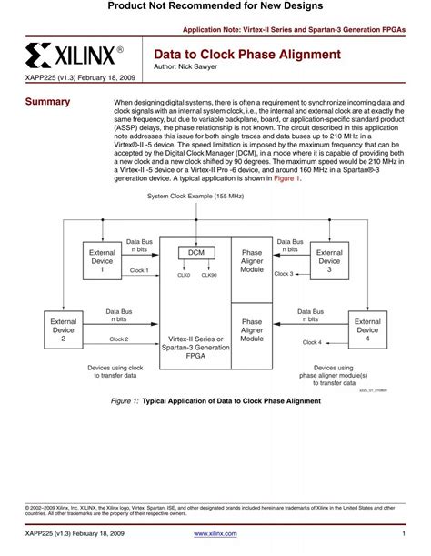 Xilinx Xapp225 Data To Clock Phase Alignment Application Note