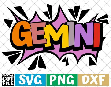 Gemini Zodiac Sign Svg Horoscope Svg Astrology Svg Speech Etsy