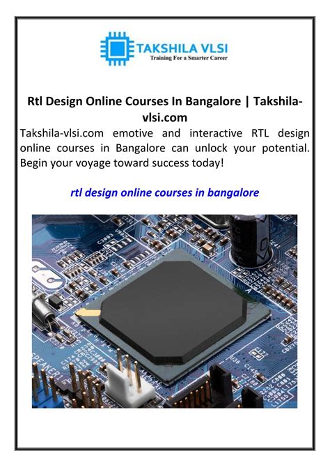 PPT Rtl Design Online Courses In Bangalore Takshila Vlsi Com
