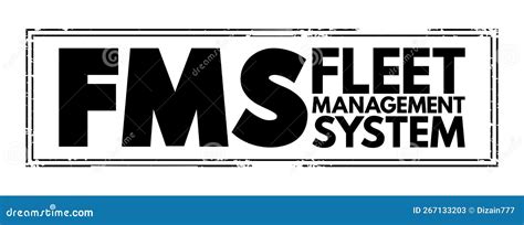 Fms Fleet Management System Acronym Business Concept Background