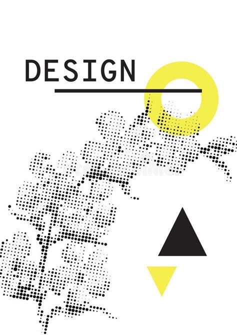 Colorful Poster Trend Geometric Shapes Stock Vector Illustration Of Invitation Background