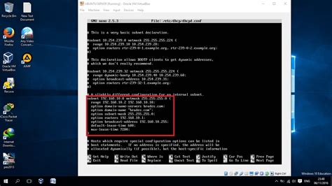 Cara Konfigurasi Dhcp Menggunakan Ubuntu Server Pada Virtualbox