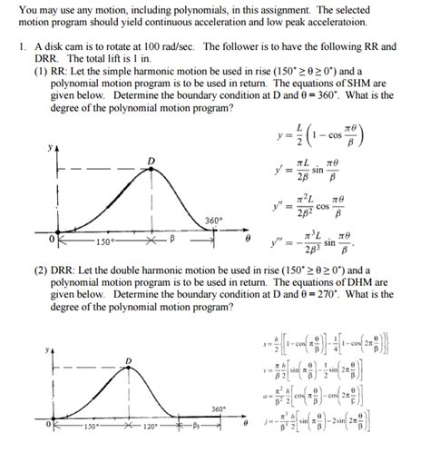 You May Use Any Motion Including Polynomials In Chegg