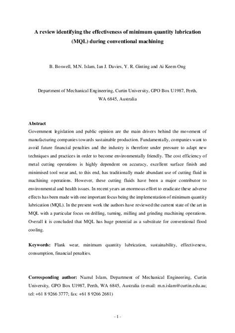 Pdf A Review Identifying The Effectiveness Of Minimum Quantity