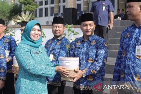 Pj Wali Kota Sekolah Se Kota Pangkalpinang Tanam Cabai ANTARA News