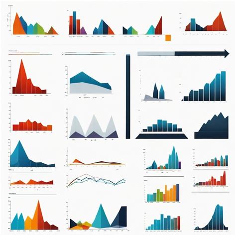 A Collection Of Graphs And Charts For The Website Premium Ai Generated Vector