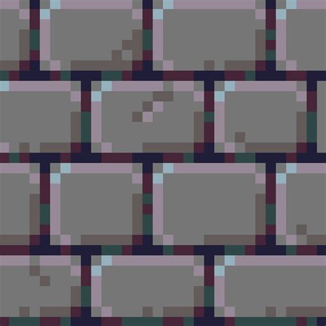 Wall Mural Pixel Tile 2d Brick Wall Texture Assets Fo
