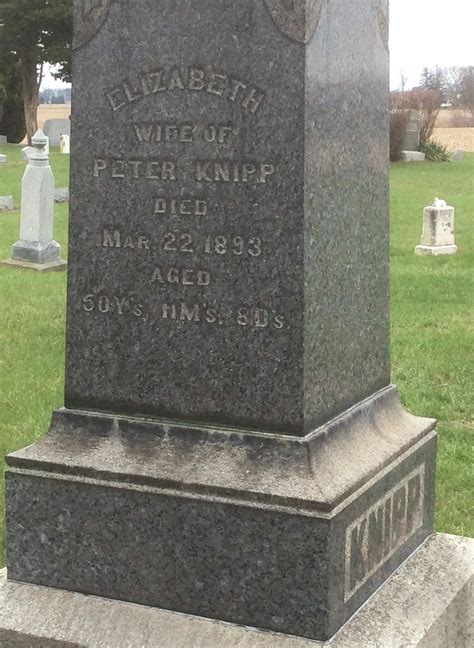 Elizabeth Kile Knipp 1842 1893 Find A Grave Memorial