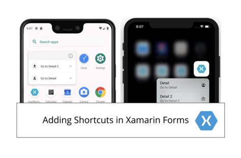 adding shortcuts in xamarin forms xamgirl