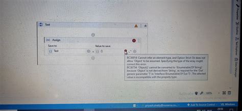 Bc36914 Cannot Infer An Element Typeand Option Stricts Does No Allow Object To Be Assumed