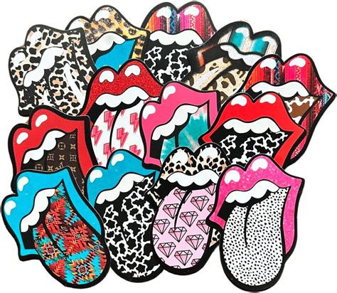 Mouth With Tongue Kiss Freshie Cardstock Cutouts 13 Pk 745x955mm For Silicone Mold Rounds