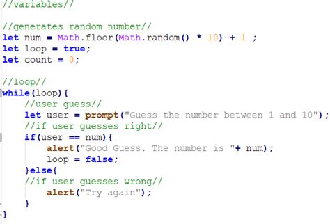 javascript number guessing game tutorial