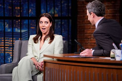 Aubrey Plaza At Late Night With Seth Meyers 06202019 Hawtcelebs