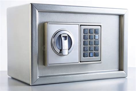Safe Box With Code And Fingerprint Scanner Lock Security Concept Stock Illustration