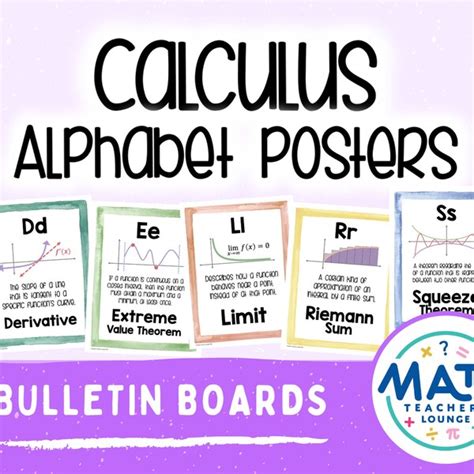 Calculus Posters Etsy