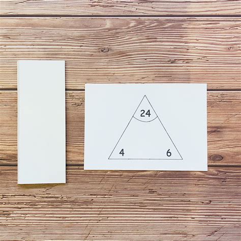 Printable Multiplication Division Triangle Cards Owlissimo