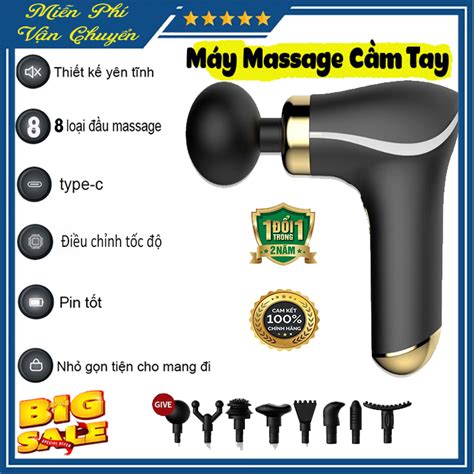 Máy Massage Cổ Cầm Tay Máy Massage Rung Vai Gáy May Matxa Mini