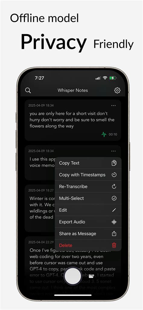 Whisper Notes Offline Ai Speech To Text No Subscription Needed