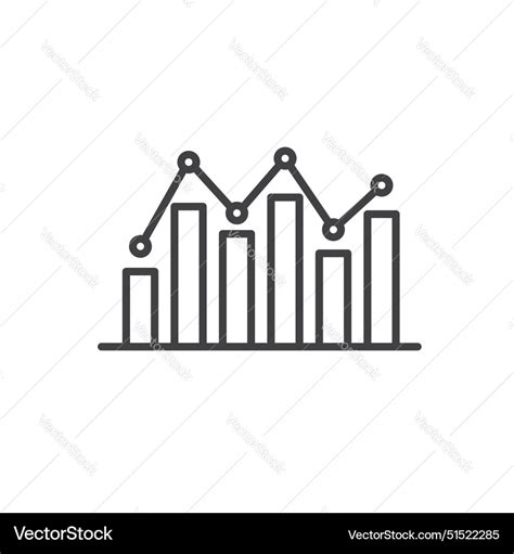 Chart Histogram Icon Royalty Free Vector Image