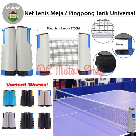 Jual Universal Net Jaring Tenis Meja Pingpong Portable Bisa Tarik Cm Abu Biru Jakarta