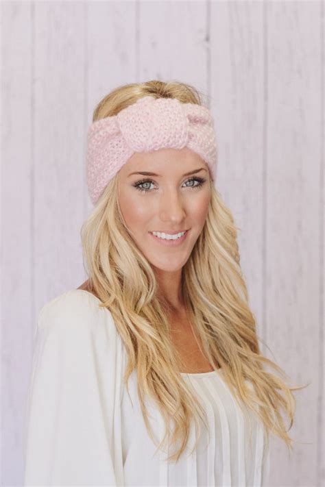 Knitted Headband Knotted Turband Ear Warmer By Threebirdnest 28 00