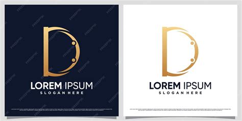 Premium Vector Monogram Letter D Logo Design Template With Unique Concept And Creative Element