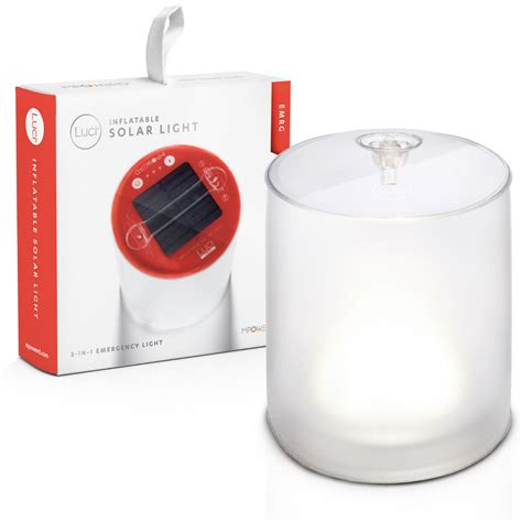Luci Mpowerd Emrg Inflatable Solar Camping Lantern Waterproof