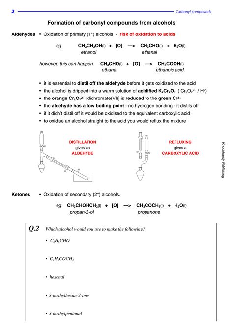 Solution Aldehydes And Ketones Properties Reactions Identification And