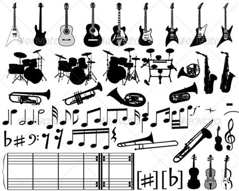 Musical Instrument Graphics Designs And Templates Graphicriver