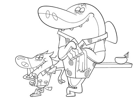Friends Zig And Sharko Zig And Sharko Coloring Pages