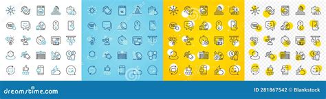 Vector Icons Set Of 5g Internet Seo Idea And Excise Duty Line Icons
