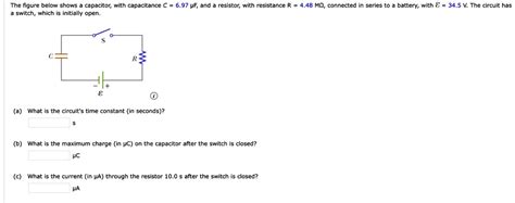 SOLVED The Figure Below Shows Capacitor With Capacitance 6 97 PF