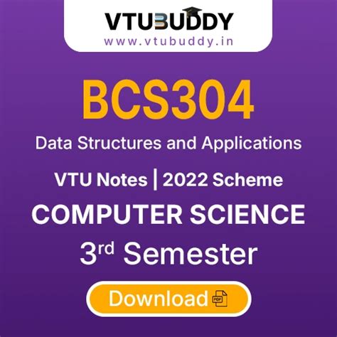 Bcs304 Vtu Notes Data Structures And Applications Vtubuddy Vtu Notes
