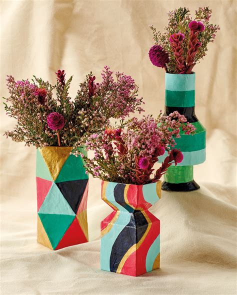 Diy Papier Mâché Vases Papercrafter Project