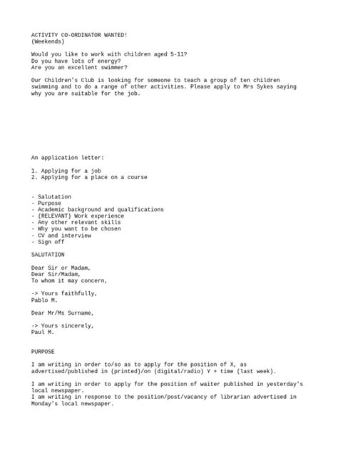 Mono C1 Application Letter Pdf Madam