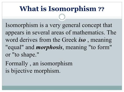 Isomorphism Graph Pptx Science