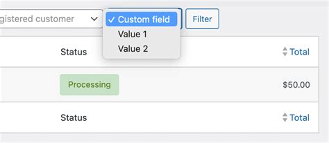 Woocommerce Admin Custom Order Filters