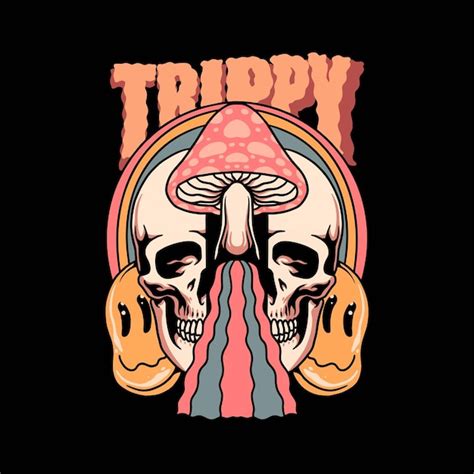 Premium Vector Trippy World Illustration Vector Design