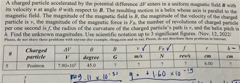 solved a charged particle accelerated by the potential