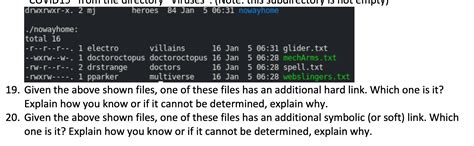 Solved Given The Above Shown Files One Of These Files Chegg