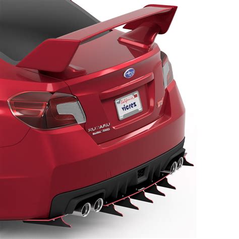 Vicrez Zonari Vr5 Rear Diffuser Vz103477 Subaru Wrx Sti 2015 2021