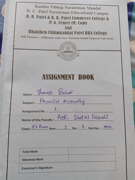 Accounts Assignment Pdf Accounts Assignment Pdf