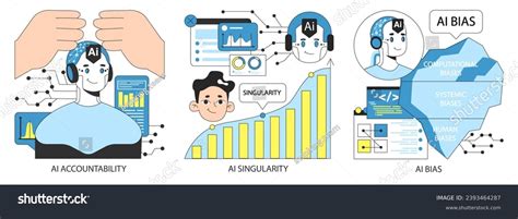 Ai Ethics Set Artificial Intelligence Alignment Stock Vector Royalty