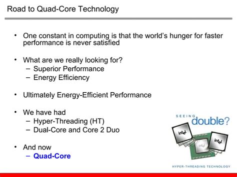 Quad Core Processors Technology Presentation Ppt