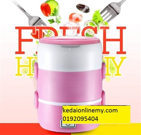 Periuk Elektrik Mini Tiga Lapis Masakan Sampingan Kedai Online