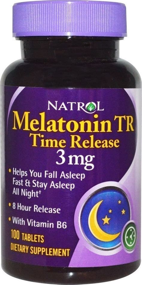 Natrol Melatonin Time Release 3mg Συμπλήρωμα για τον Ύπνο 100 ταμπλέτες