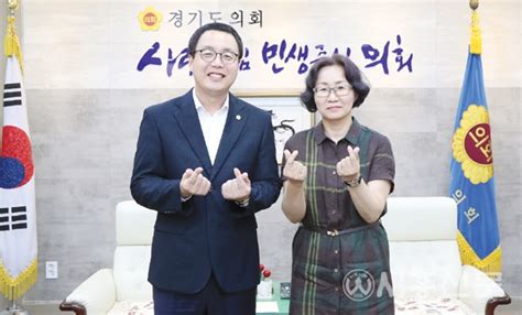 정기열 경기도의회 의장 도교육청 강영순 제1부교육감 접견 시흥신문