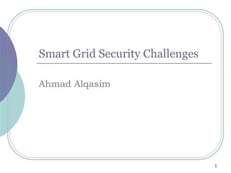 PPT Smart Grid Security Challenges PowerPoint Presentation Free Download ID