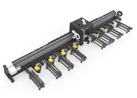 Vertical Three Chucks Tube Laser Cutting Machine Flt 7035etp Chinese